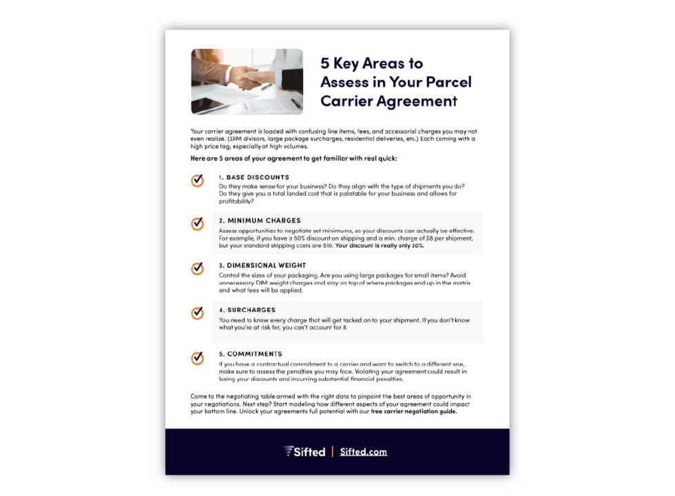 5 Key Areas to Assess in Your Parcel Carrier Agreement | Checklist